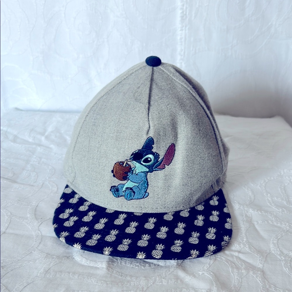 Disney Lilo & Stitch Gray And Blue Adult Baseball Cap… - Gem